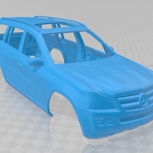 Download 3D printer templates Mercedes Benz GL Printable Body Car ・ Cults