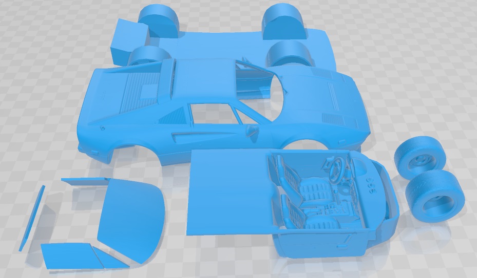3D file Ferrari 308 GTB GTS 1984 Printable Car・3D print design to ...