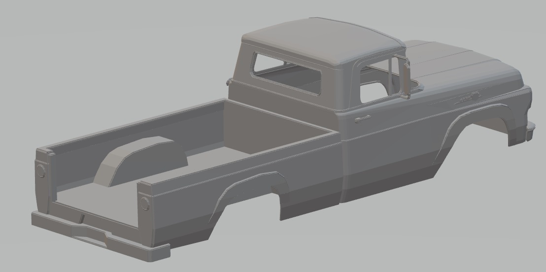 STL file Ford F250 1959 Printable Body Car 🚙・3D printer design to ...