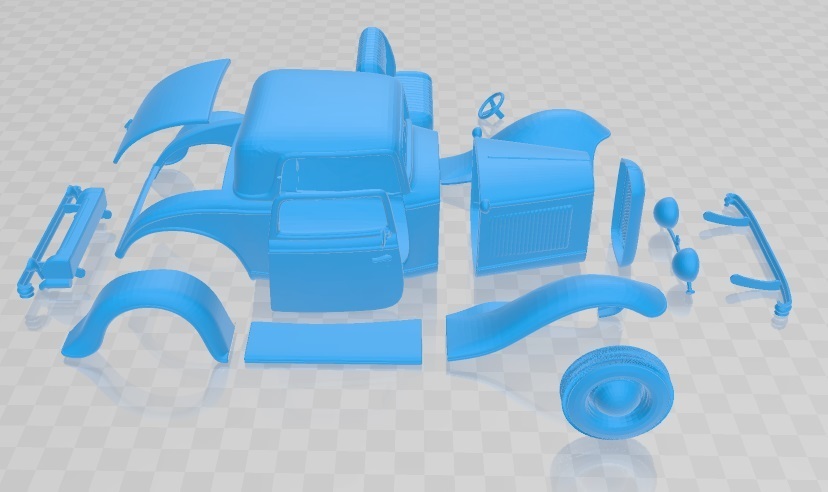 STL file Model B De Luxe Coupe V8 1932 Printable Car 🚗・Template to ...