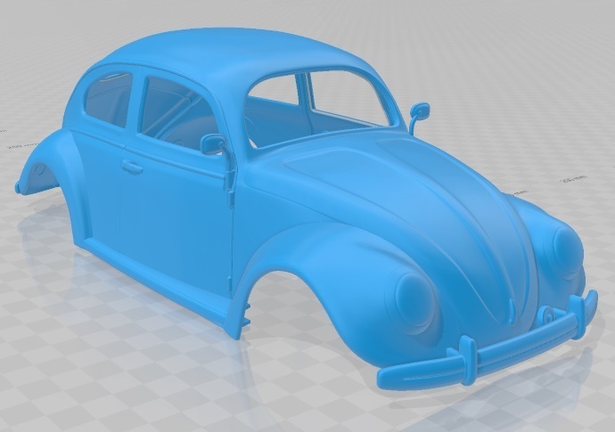Download STL file Volkswagen Beetle 1949 Printable Body Car • 3D print ...