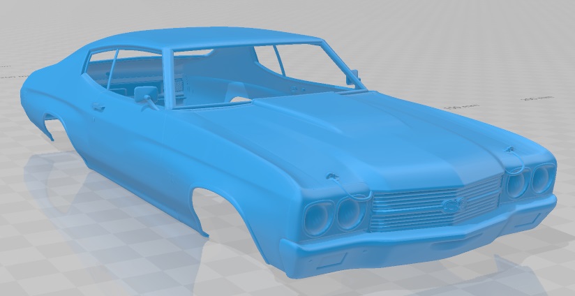 3D file 1970 Chevrolet Chevelle SS 396 Hardtop Coupe・3D print object to ...
