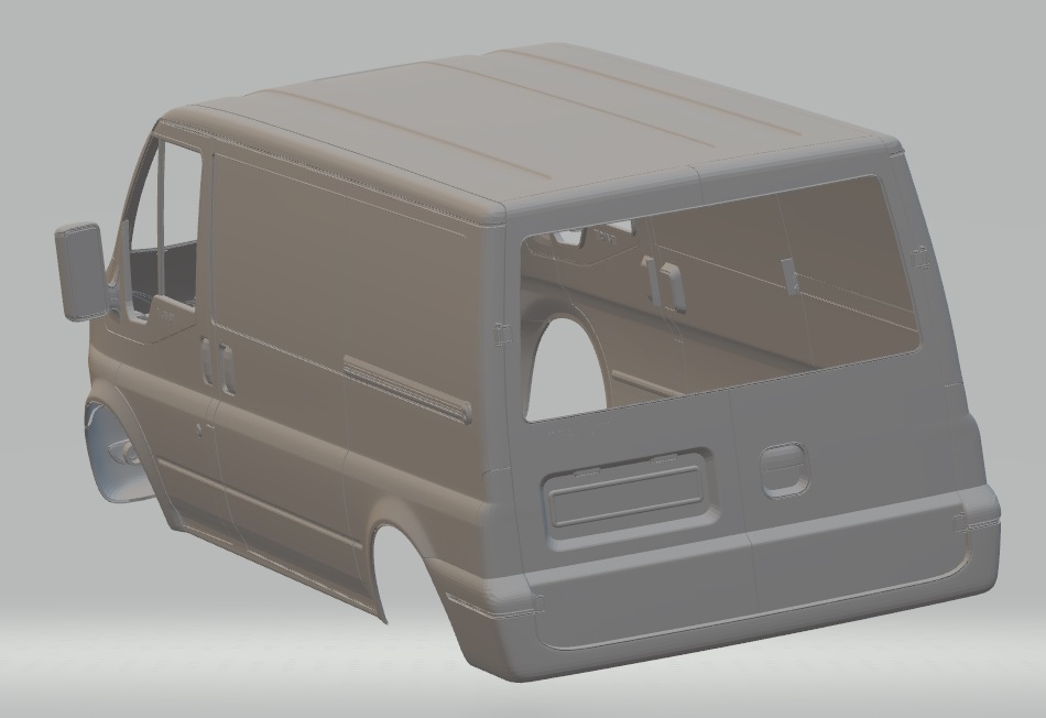 STL file Ford Transit Printable Body Van 🚙・3D printing template to ...