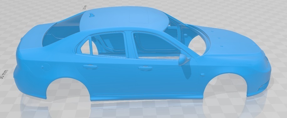3D file Saab 9-3 Sport Sedan 2008 Printable Body Car・Template to ...
