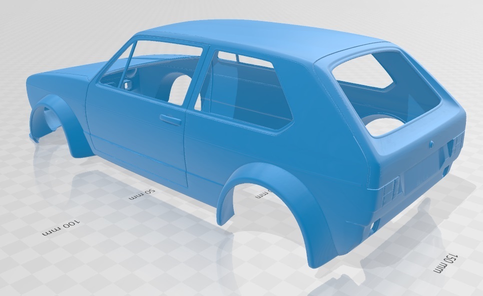 STL file Volkswagen Golf MK1 Race Cup Printable Body Car・3D printable ...