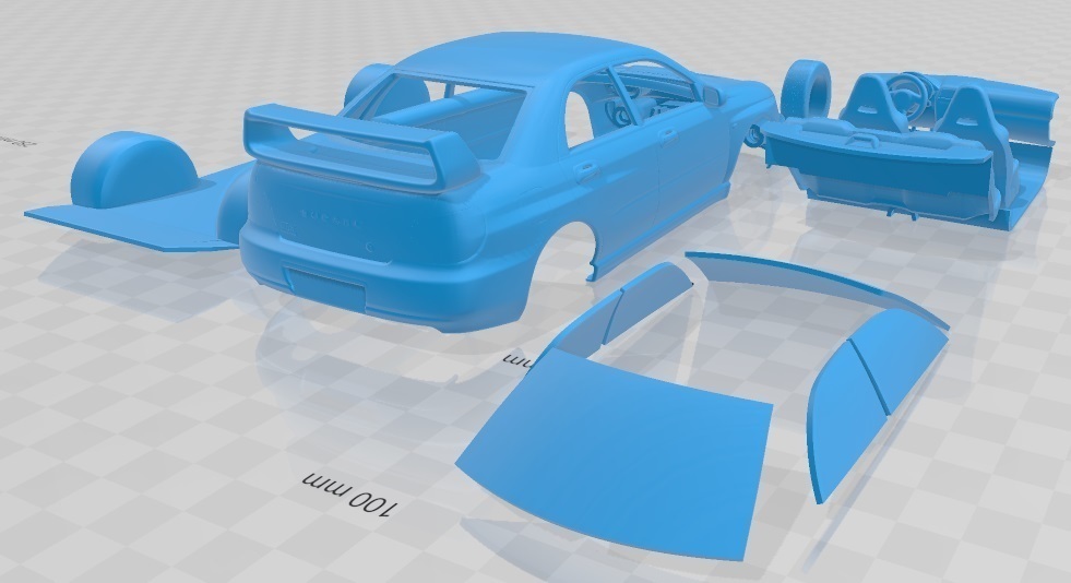 3D file Subaru Impreza STi 2001 Printable Car・3D printer design to ...