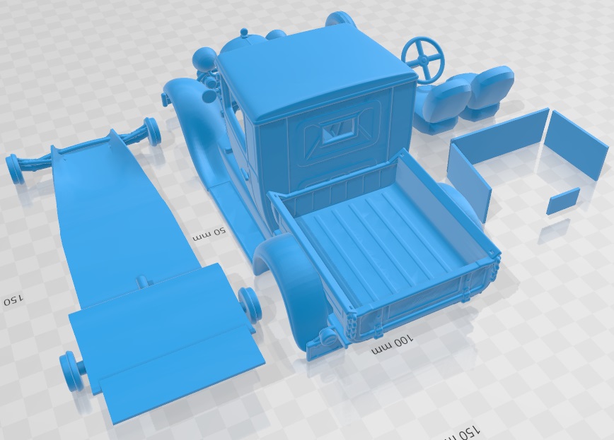 3D file Ford Model A Pickup 1928 Printable Car・3D printer design to ...