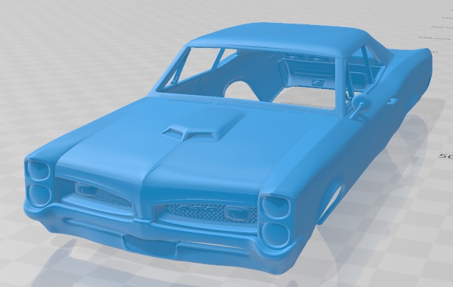 3D file Pontiac GTO 1967 Printable Body Car・Model to download and 3D ...
