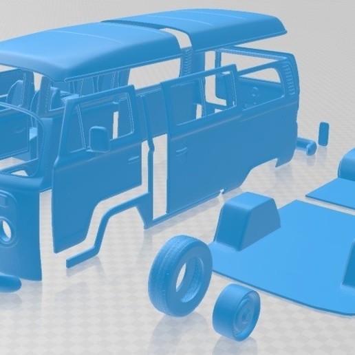 Download 3D printing models Volkswagen Kombi 2012 Printable Van ・ Cults