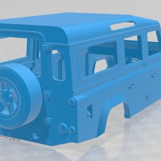 Download STL file Land Rover Defender 110 2011 Printable Body Car • 3D ...