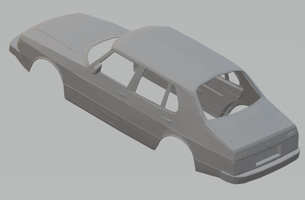STL file Saab 900 Printable Body Car・Design to download and 3D print・Cults