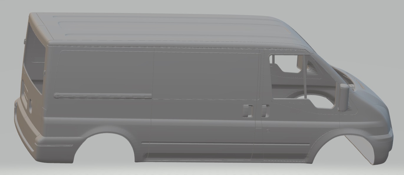 STL file Ford Transit Printable Body Van 🚙・3D printing template to ...