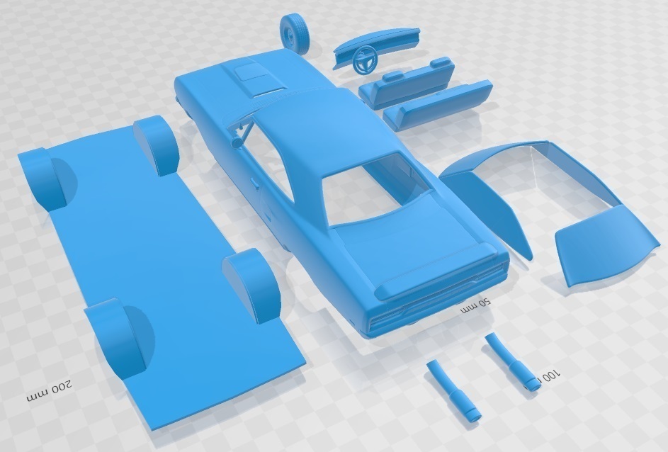 3D file Plymouth Road Runner 440 hardtop 1970 Printable Car・3D print ...