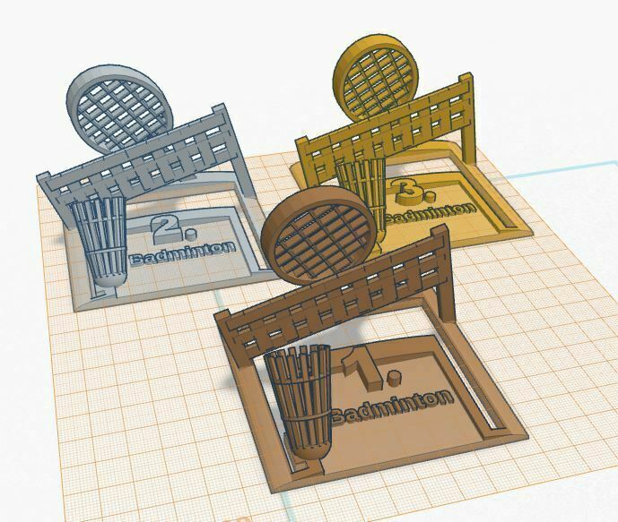 Free STL file Badminton Pokal・3D printable design to download・Cults