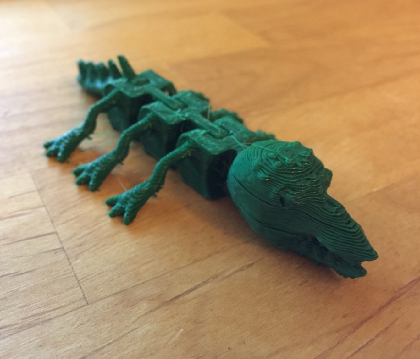 Download free STL file Reptile print at once with movable torso • 3D ...