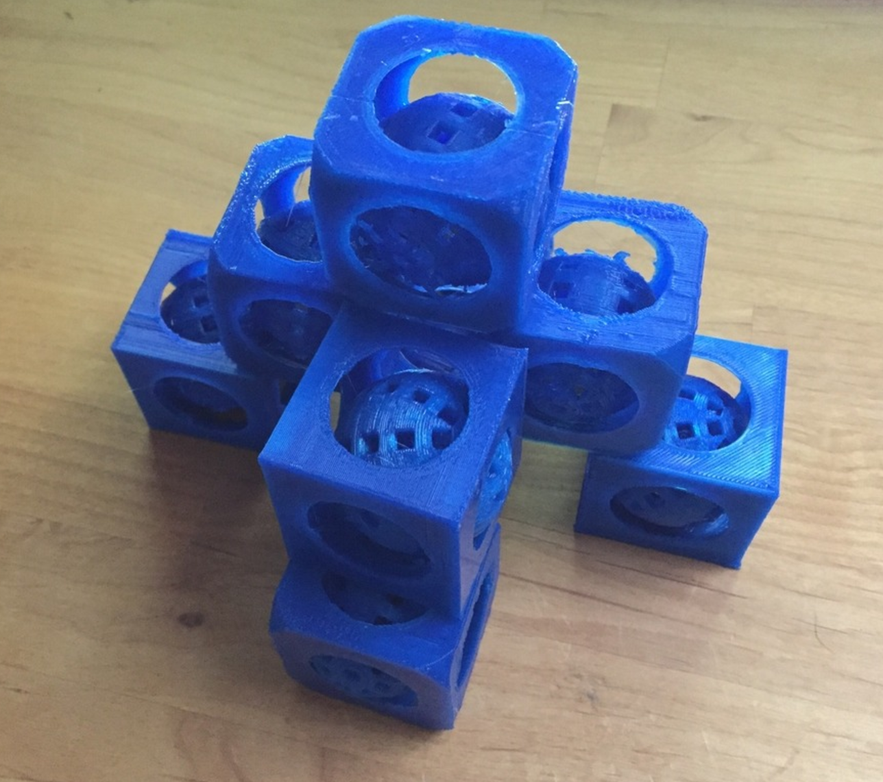 Download free STL file Present: movable ball in a cube made with ...