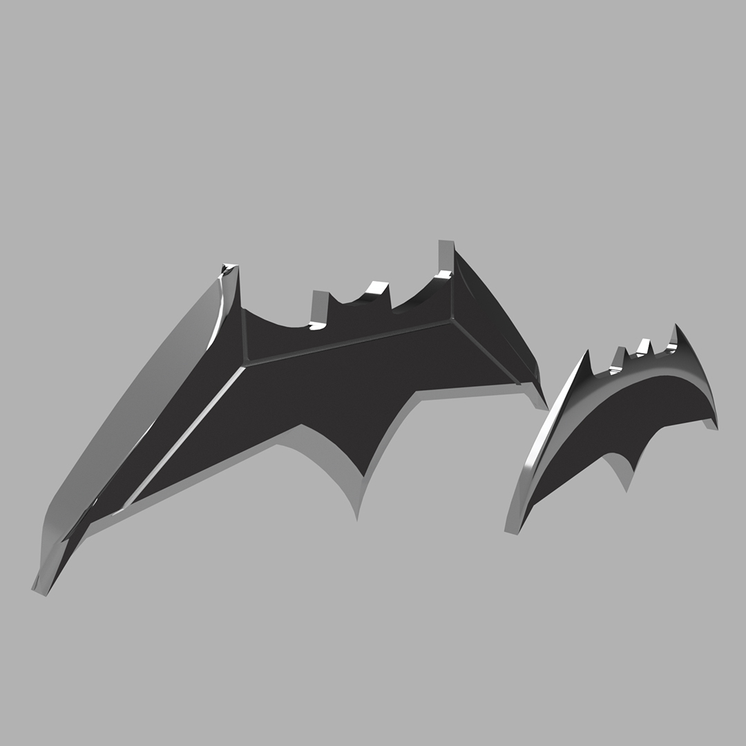 STL file batman BvS batarang set・3D printable model to download・Cults