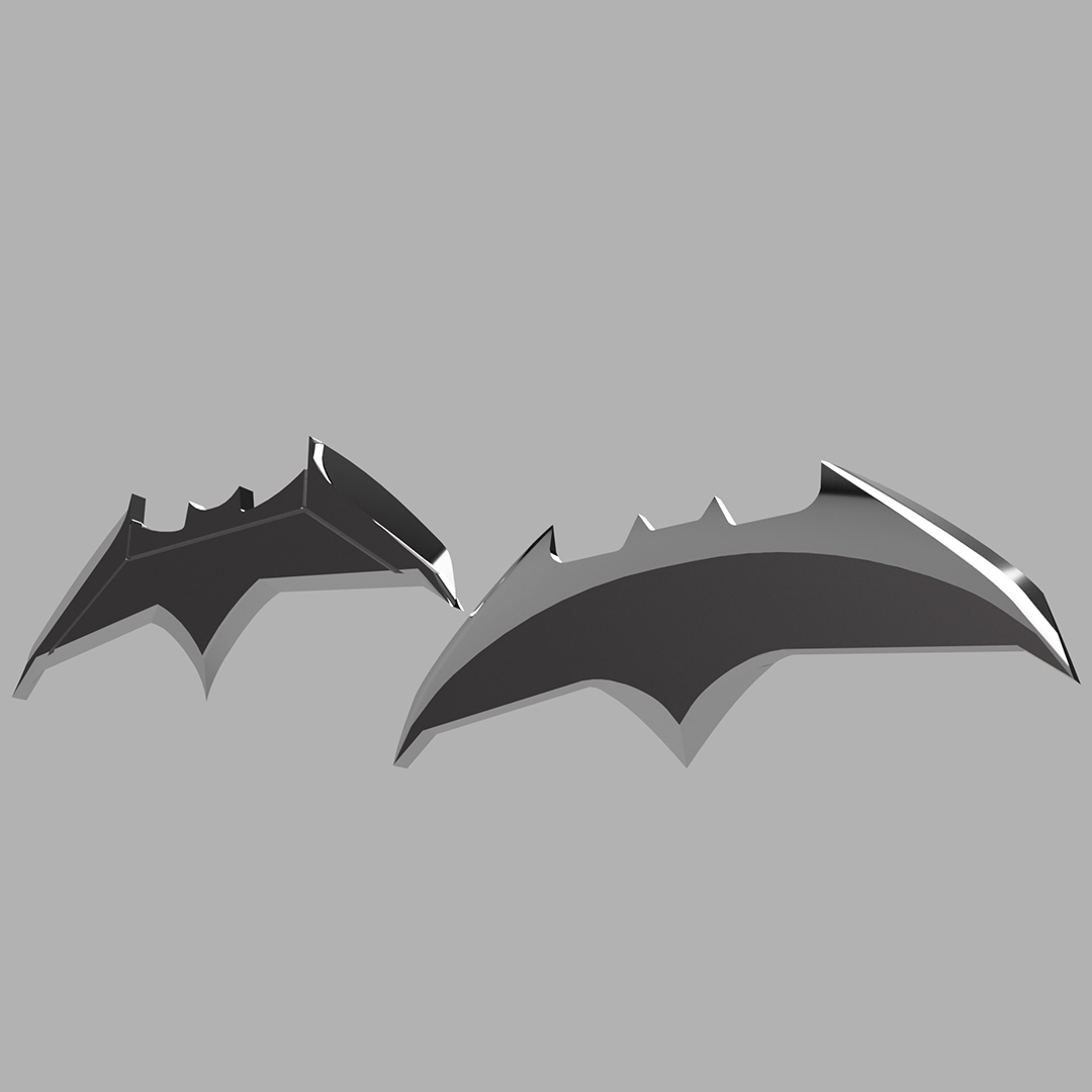 STL file batman BvS batarang set・3D printable model to download・Cults