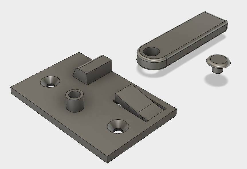 Free STL file Lockable latch・3D printing model to download・Cults