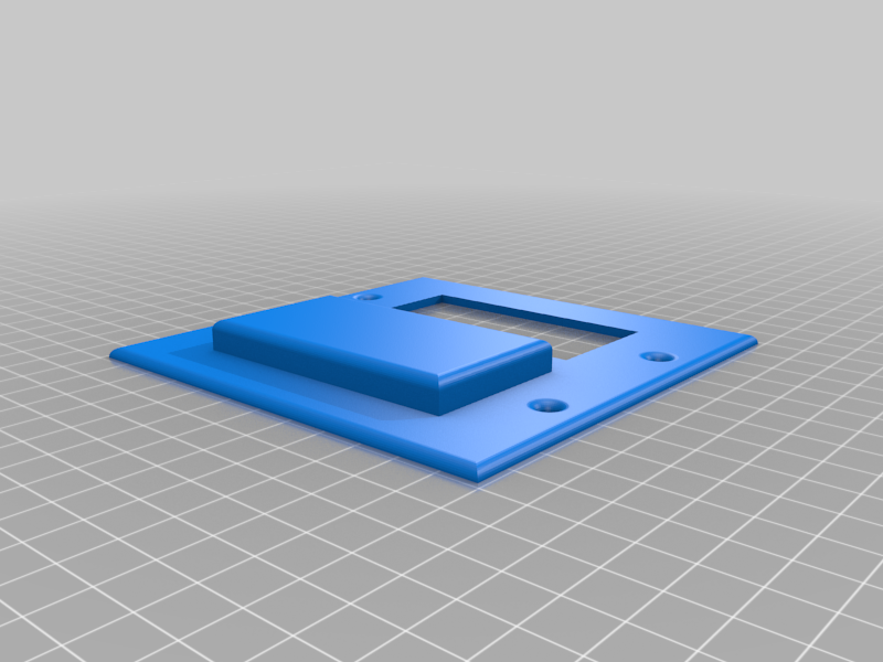 Free STL file Dual Rocker Switch 1 Covered Plate・3D printing model to ...