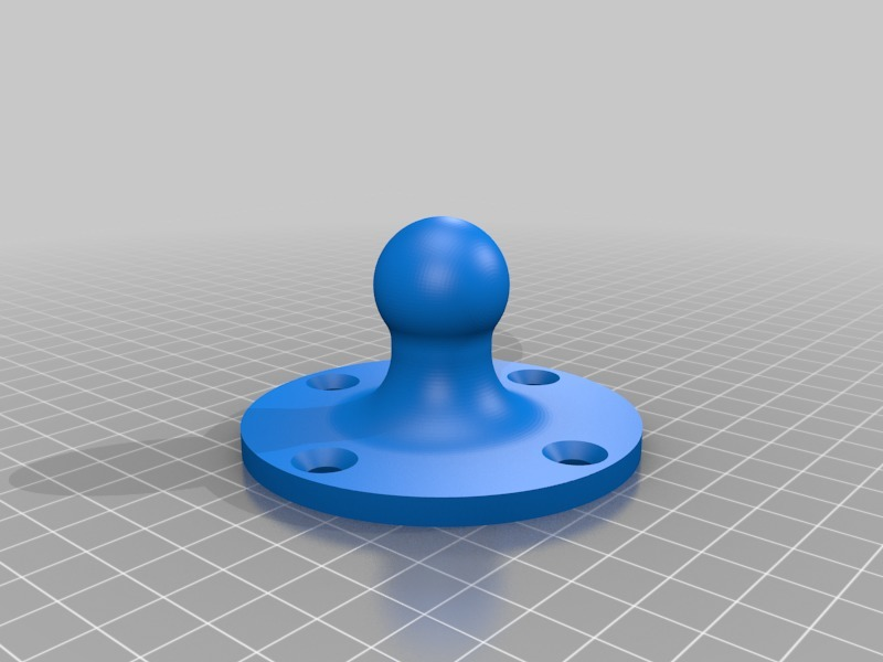 Free STL file Small LCD Screen Swivel Ball Mount・3D printer design to ...