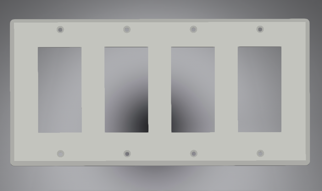 Free STL file 4 Light Switch Panel・3D printable model to download・Cults