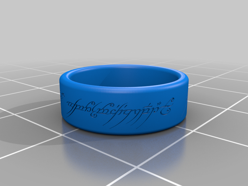 Free STL file The One Ring LOTR・3D print design to download・Cults