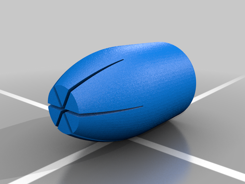 Free STL file Bullet Model Split View・3D printing template to download ...