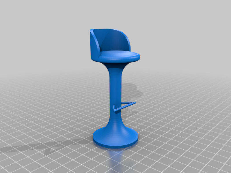 Free STL file Bar Stool・3D printing design to download・Cults