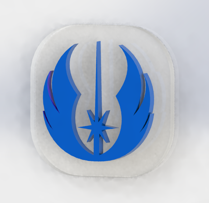 Бесплатный STL файл Jedi token・3D-печатный дизайн для скачивания・Cults