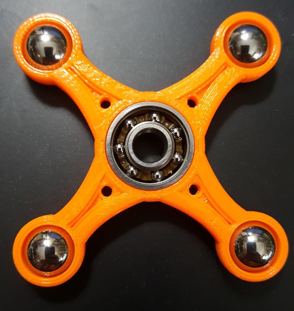 Free 3D file Spinner with 4 ball bearings・3D printing model to download ...
