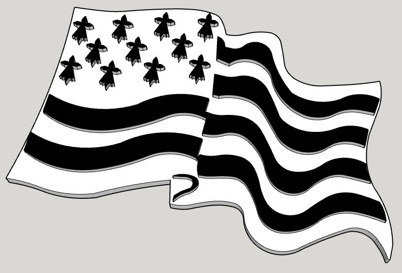 STL file Breton flag 🎨・3D print model to download・Cults
