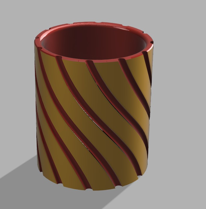 STL file Twisted pencil pot・3D printing design to download・Cults