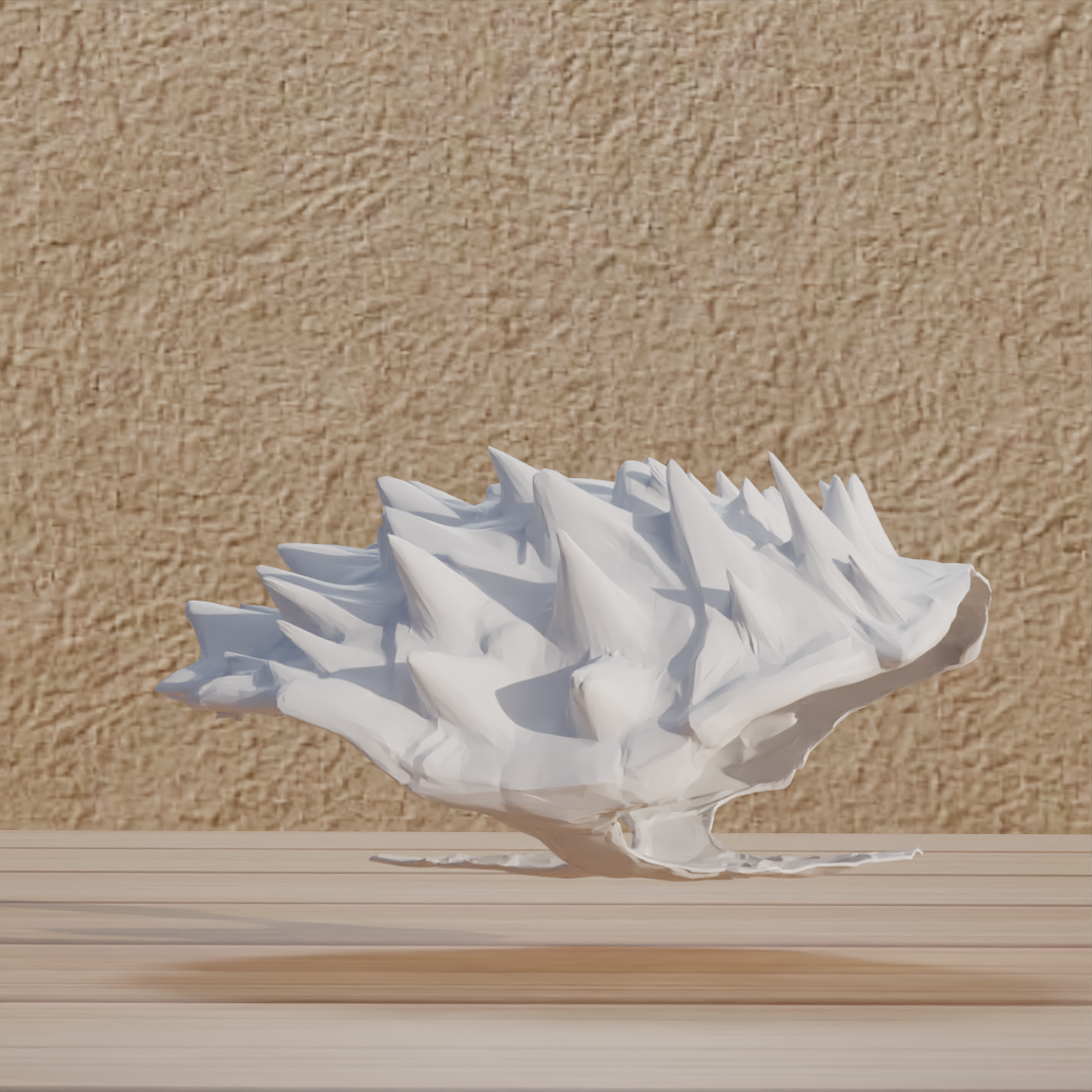 Archivo 3D Fichero : Animales Caparazón de tortuga con espinas en ...