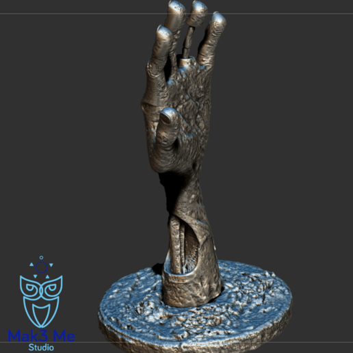 Download STL file Zombie Hand - Hand Undead, ABC, FBX, MTL, OBJ, STL ...