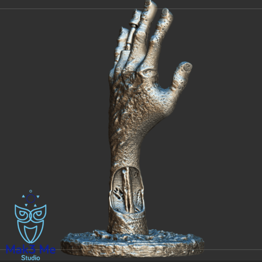 Download STL file Zombie Hand - Hand Undead, ABC, FBX, MTL, OBJ, STL ...