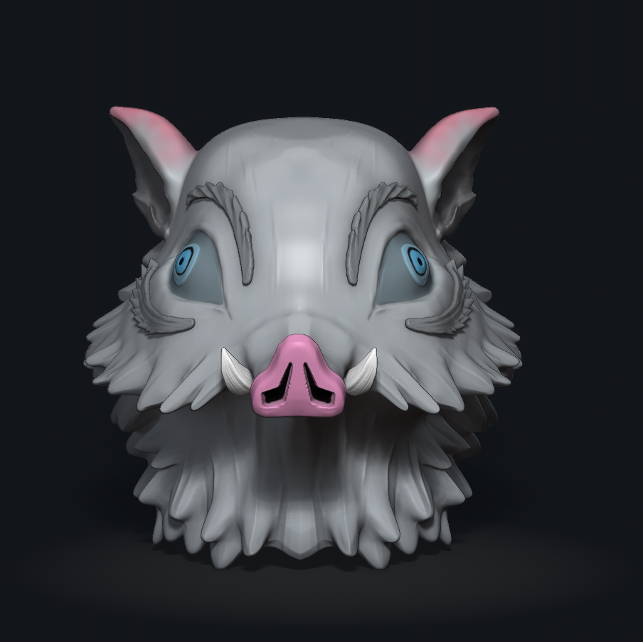 3D file File : Cosplay Demon Slayer Inosuke Hashibira mask in digital ...