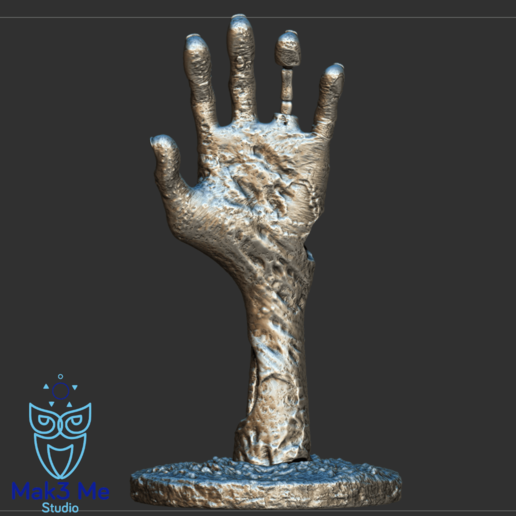 Download STL file Zombie Hand - Hand Undead, ABC, FBX, MTL, OBJ, STL ...