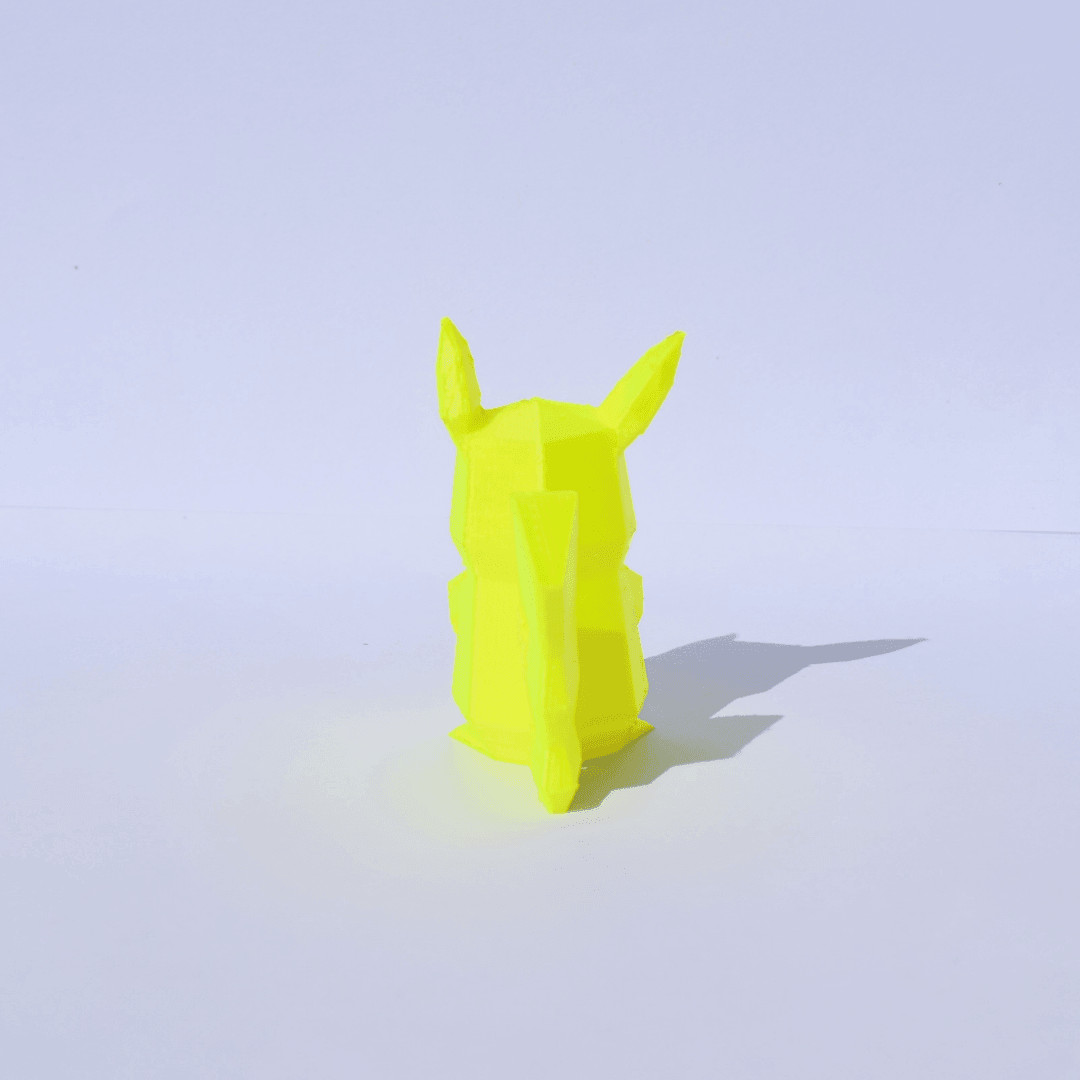 3D print Low-Poly Pikachu • made with Alfawise U20・Cults