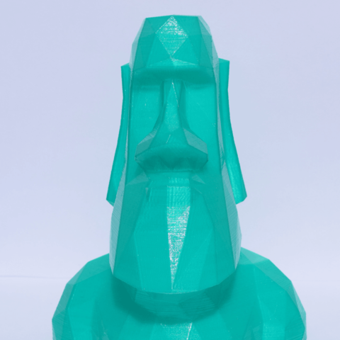 3D printing Low Poly Moai • made with Dagoma DiscoEasy200 ・ Cults