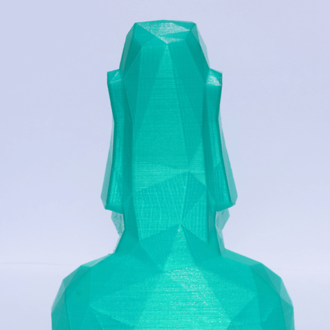 3D printing Low Poly Moai • made with Dagoma DiscoEasy200 ・ Cults