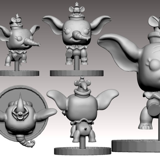 Download STL files Dumbo PopFunko flying 3D print model ・ Cults