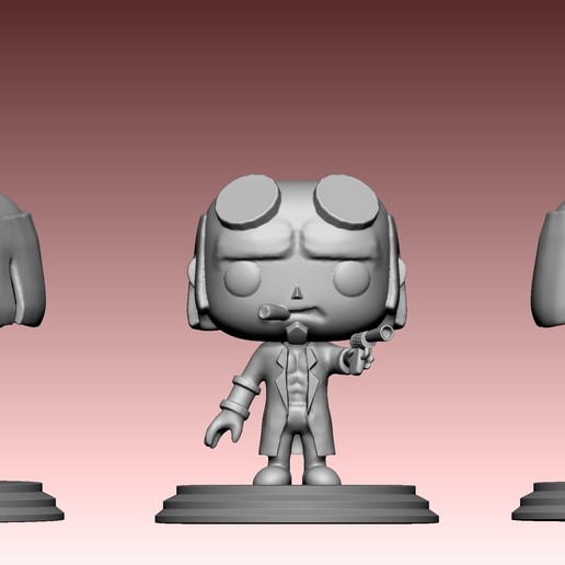 Download 3D printer files HellBoy Gun PopFunko 3D print model ・ Cults