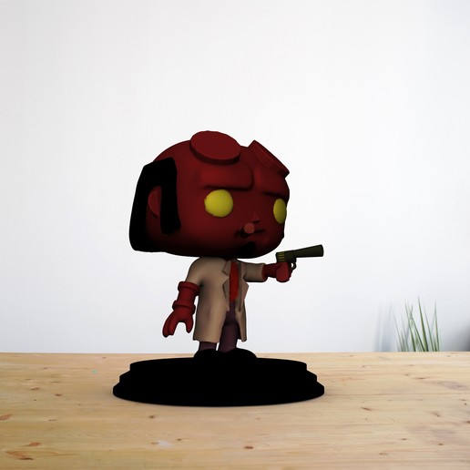 Download 3D printer files HellBoy Gun PopFunko 3D print model ・ Cults