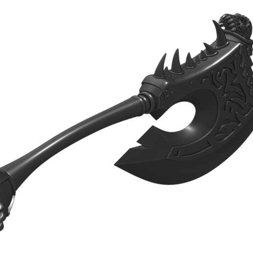 Descargar archivos STL La familia Hellscream de Gorehowl Warcraft Axe ・ Cults