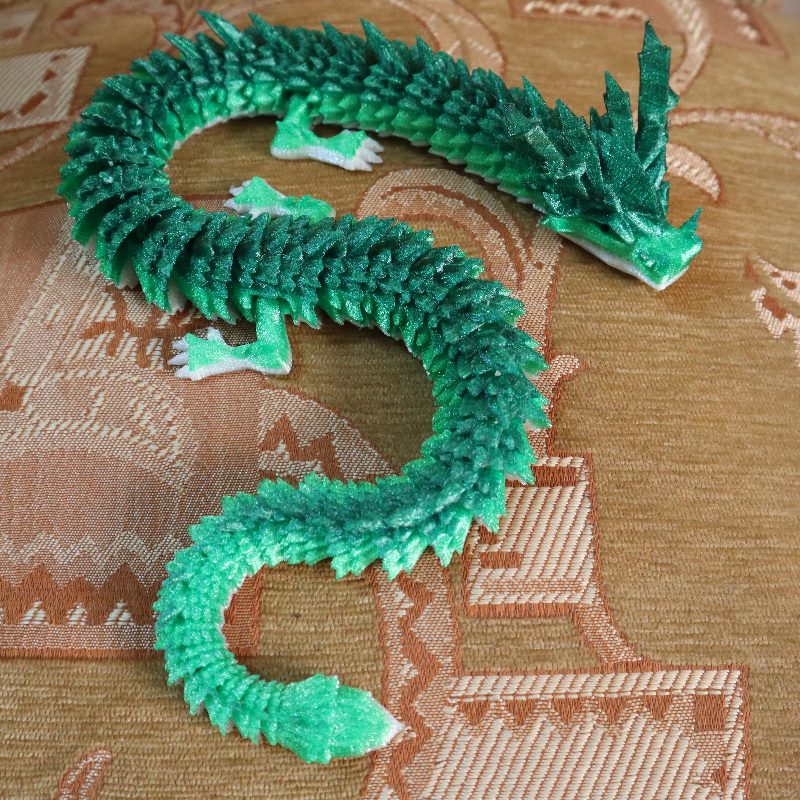 3D file flexi Green dragon・Model to download and 3D print・Cults