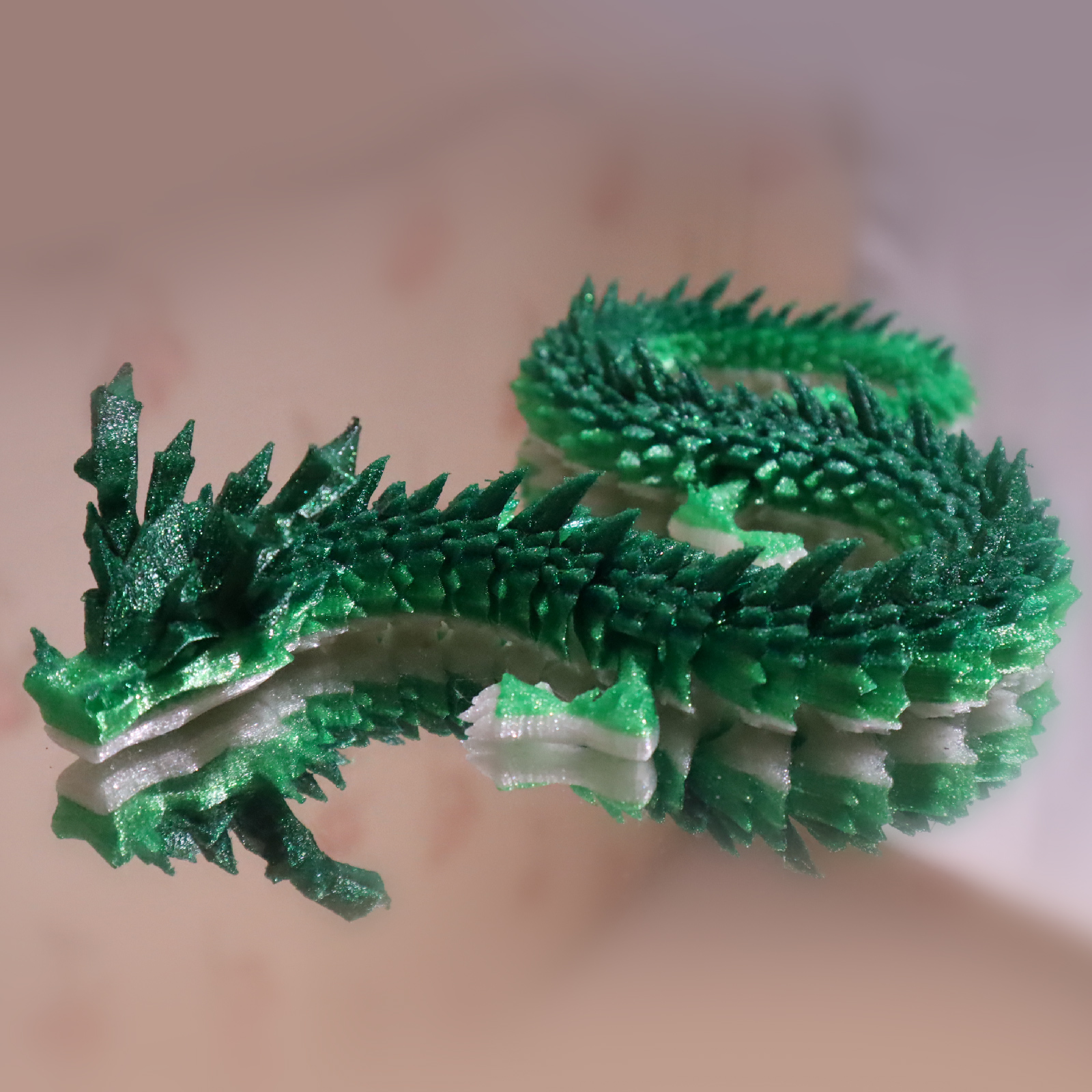 3D file flexi Green dragon・Model to download and 3D print・Cults
