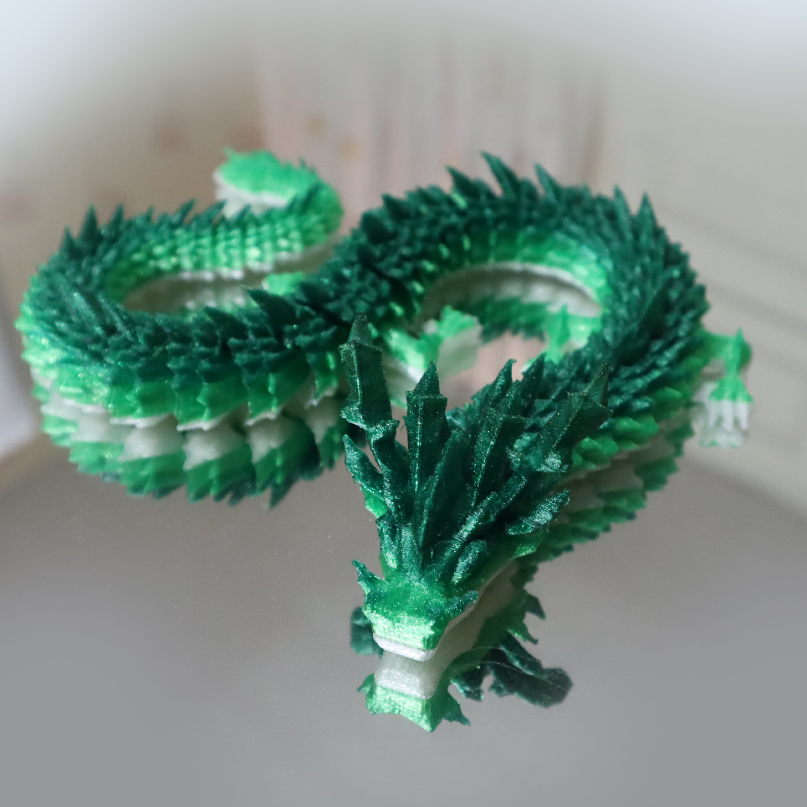 3D file flexi Green dragon・Model to download and 3D print・Cults