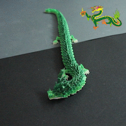 3D file flexi Green dragon・Model to download and 3D print・Cults