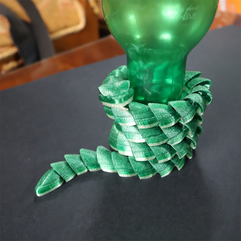 STL file flexible snake 90 cm・3D print design to download・Cults